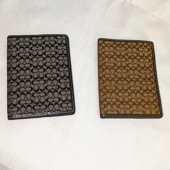 Coach | Accessories | Bundle Coach Passport Holder Signature Logo ...